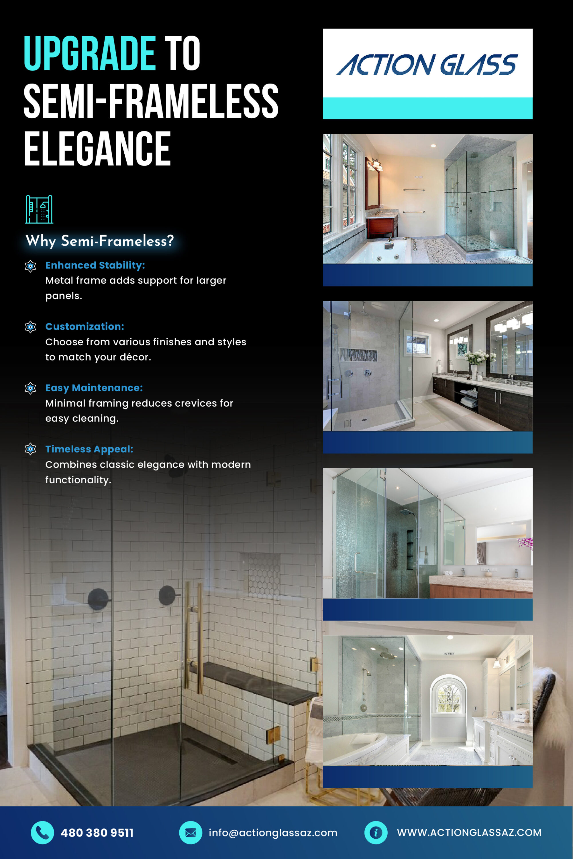 Semi Frameless Shower Doors | Quality Installations